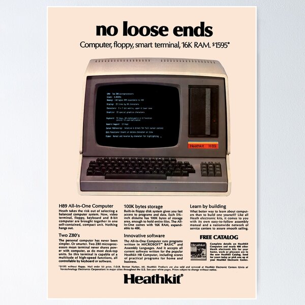 "COMPUTER TERMINAL ADVERT" Poster for Sale by ThrowbackAds | Redbubble