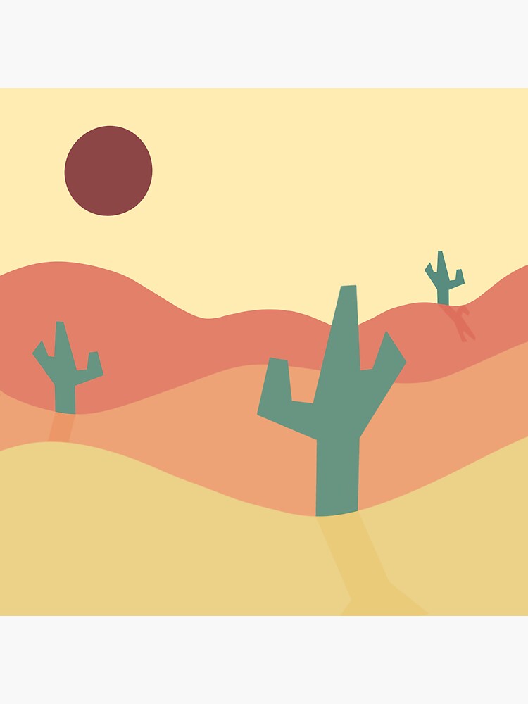 "Texas Desert Sun" Sticker by Rebel-Scum | Redbubble