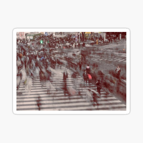 "Shibuya Crossing" Sticker for Sale by Sailor-Tae | Redbubble