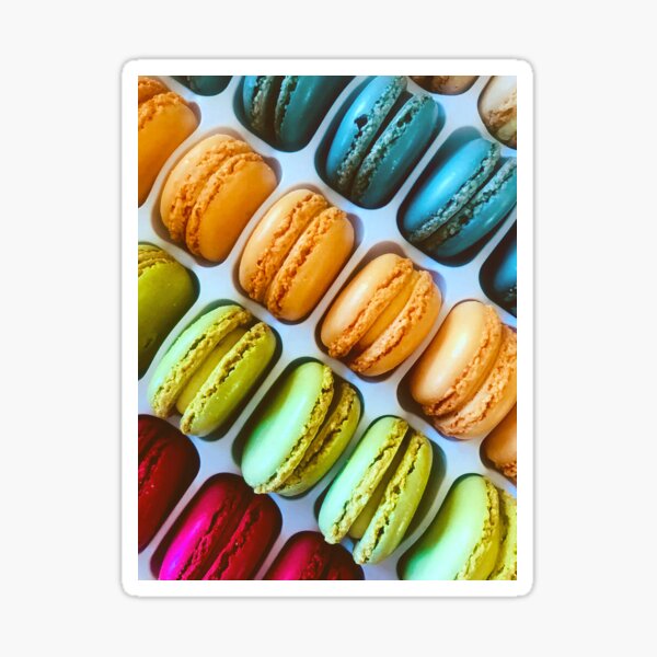 "Rainbow Macarons" Sticker by CHday | Redbubble