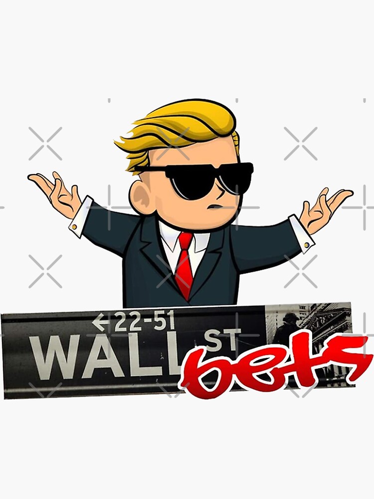 "wallstreetbets wsb reddit" Sticker by JackCurtis1991 | Redbubble