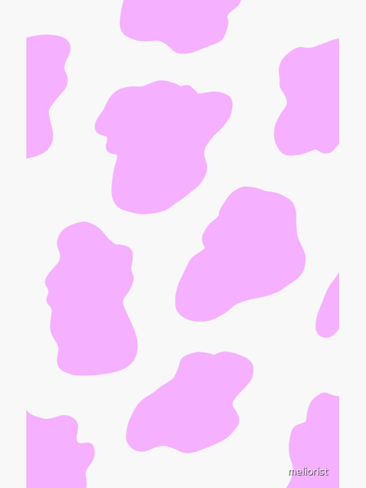 "Purple Cow Print" Sticker for Sale by meliorist | Redbubble