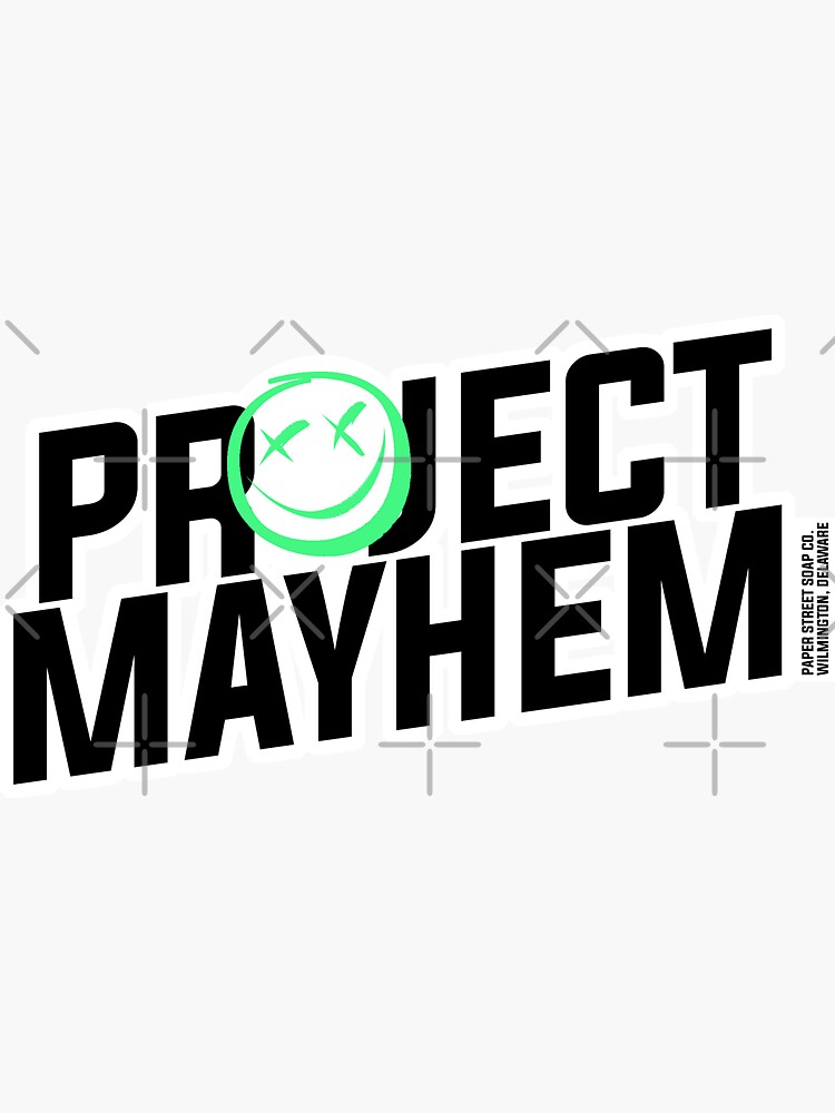 "PROJECT MAYHEM - Fight Club" Sticker for Sale by BadPandaArt | Redbubble