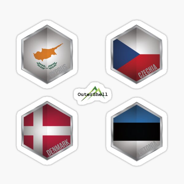 "European Country Flags Mini Small Stickers 02" Sticker for Sale by ...