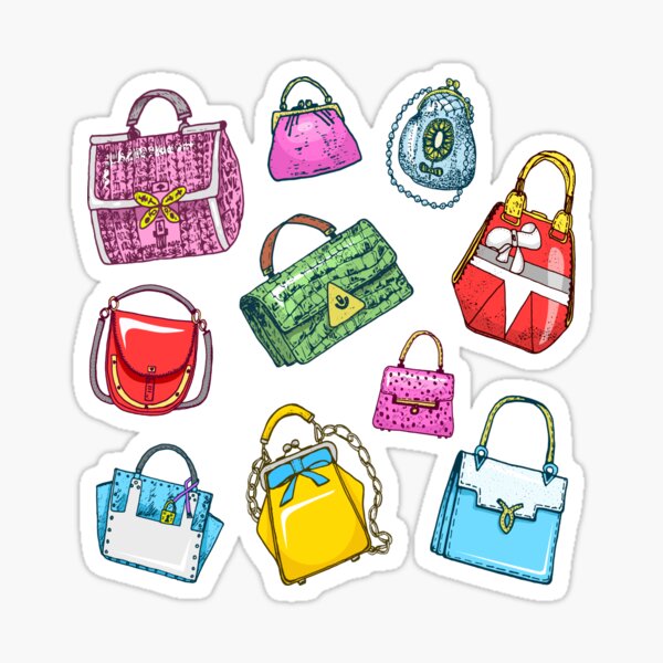 "Handbags Collection Fashion" Sticker by mooon85 | Redbubble