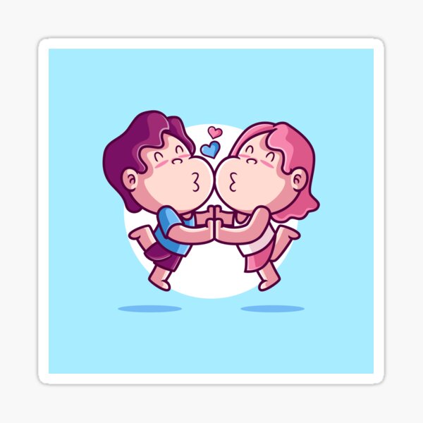 "lovely couple" Sticker for Sale by tejaltank | Redbubble