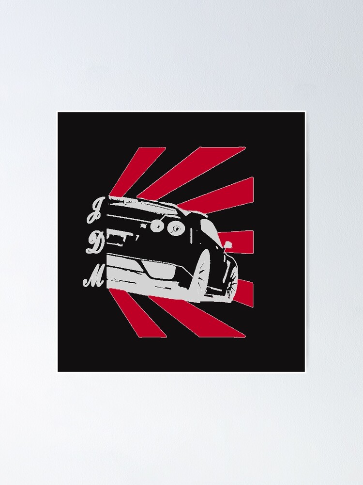 "The Classic White Cartoon JDM" Poster by lilituri | Redbubble