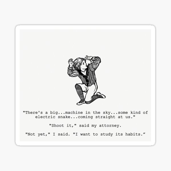 "Study Its Habits" Sticker for Sale by magnetarball | Redbubble
