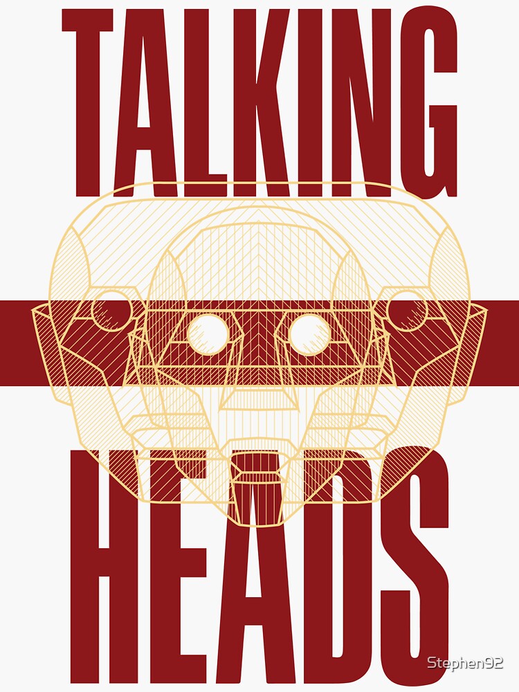 "Talking Heads" Sticker by Stephen92 | Redbubble