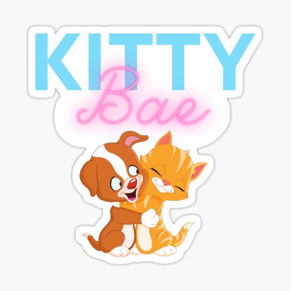 "Kitty Bae" Sticker for Sale by KittyDoodle | Redbubble