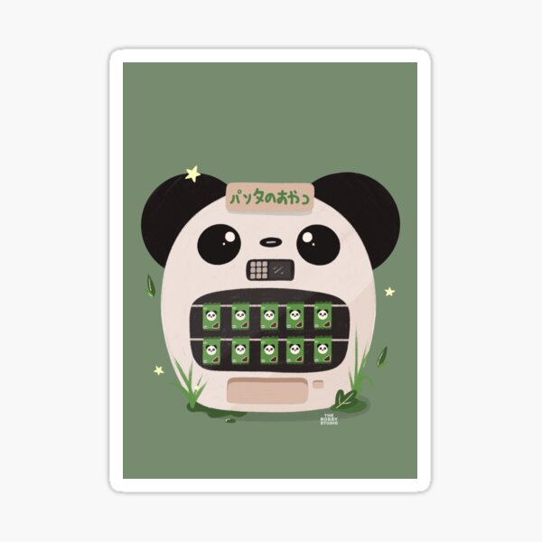 "Panda Vending Machine" Sticker by -booartist- | Redbubble
