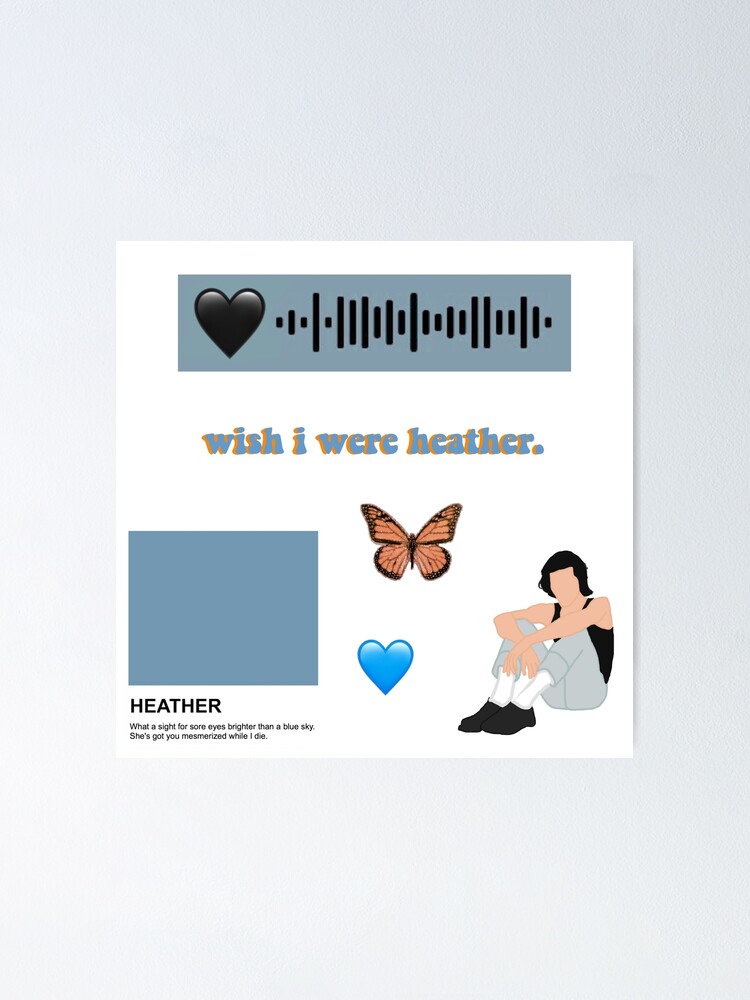 "Heather, Conan Gray - Spotify scan code & Sticker pack " Poster for ...