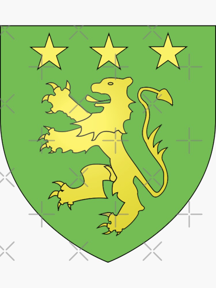 "Coat of Arms of the O'Moore Clan" Sticker by Shav | Redbubble