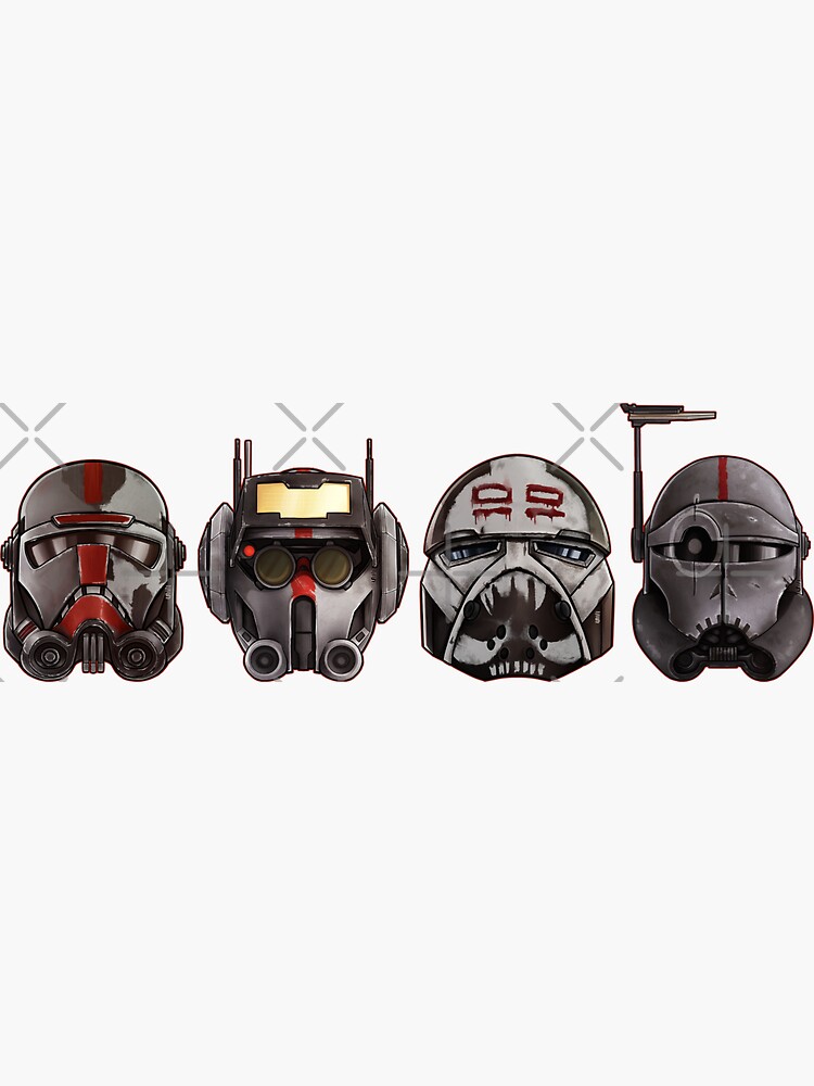 "Bad Batch Lineup" Sticker for Sale by Gloomlight | Redbubble