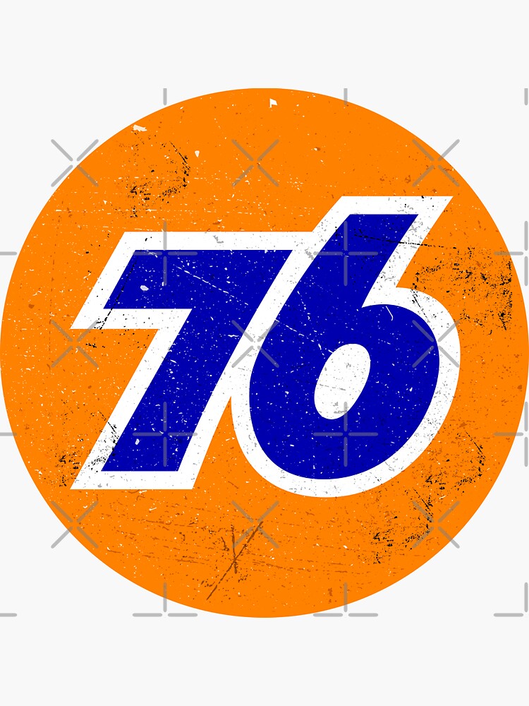 "Union 76 gasoline vintage sign" Sticker for Sale by Ploxd | Redbubble
