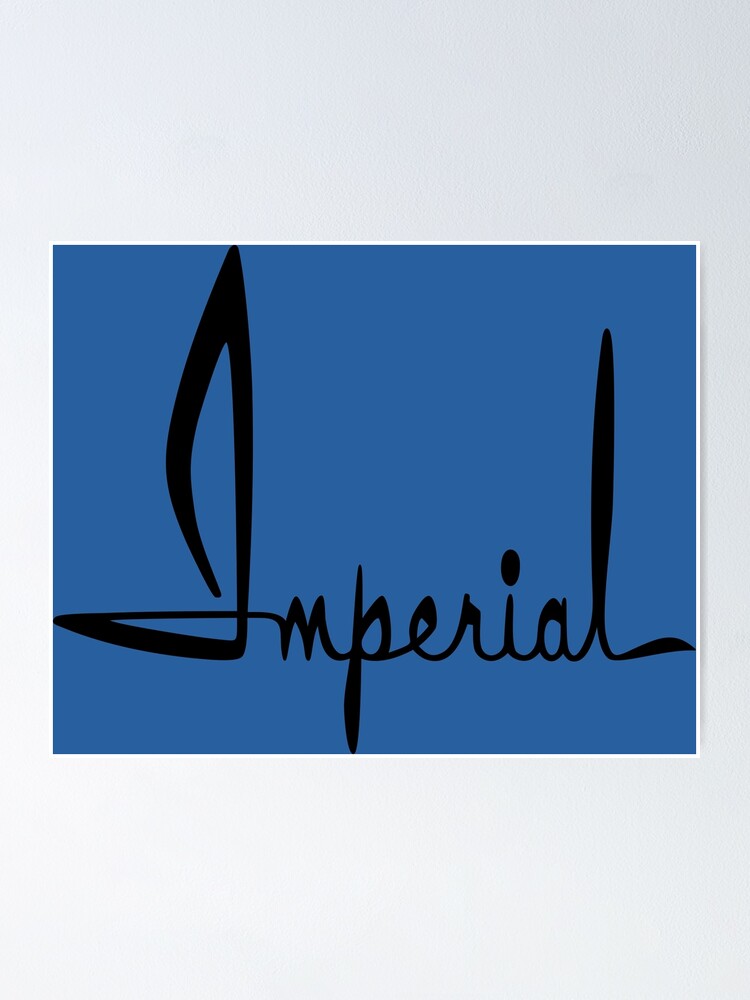 "Imperial Script" Poster for Sale by ItsMeRuva | Redbubble