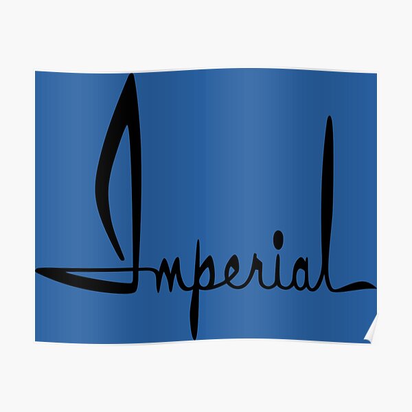 "Imperial Script" Poster for Sale by ItsMeRuva | Redbubble