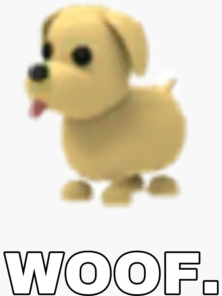 Pegatina «Meme de perro ROBLOX» de nomnomyoongi | Redbubble