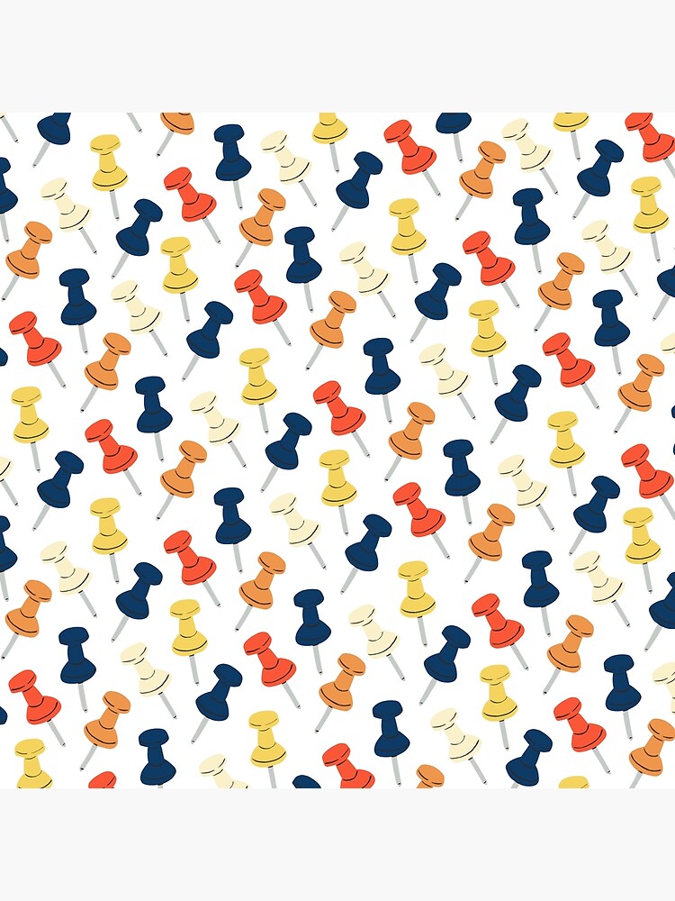 "Thumbtack Pushpin Pattern for Teachers " Art Print for Sale by ...