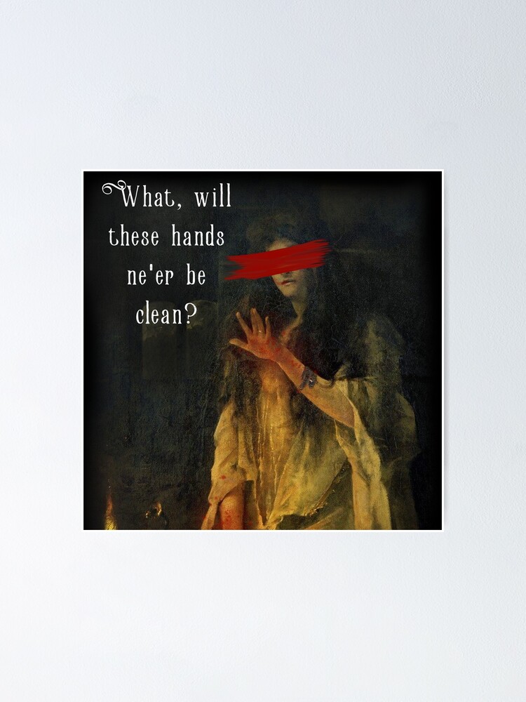 "Macbeth: Lady Macbeth Quote" Poster for Sale by VintageBabes | Redbubble