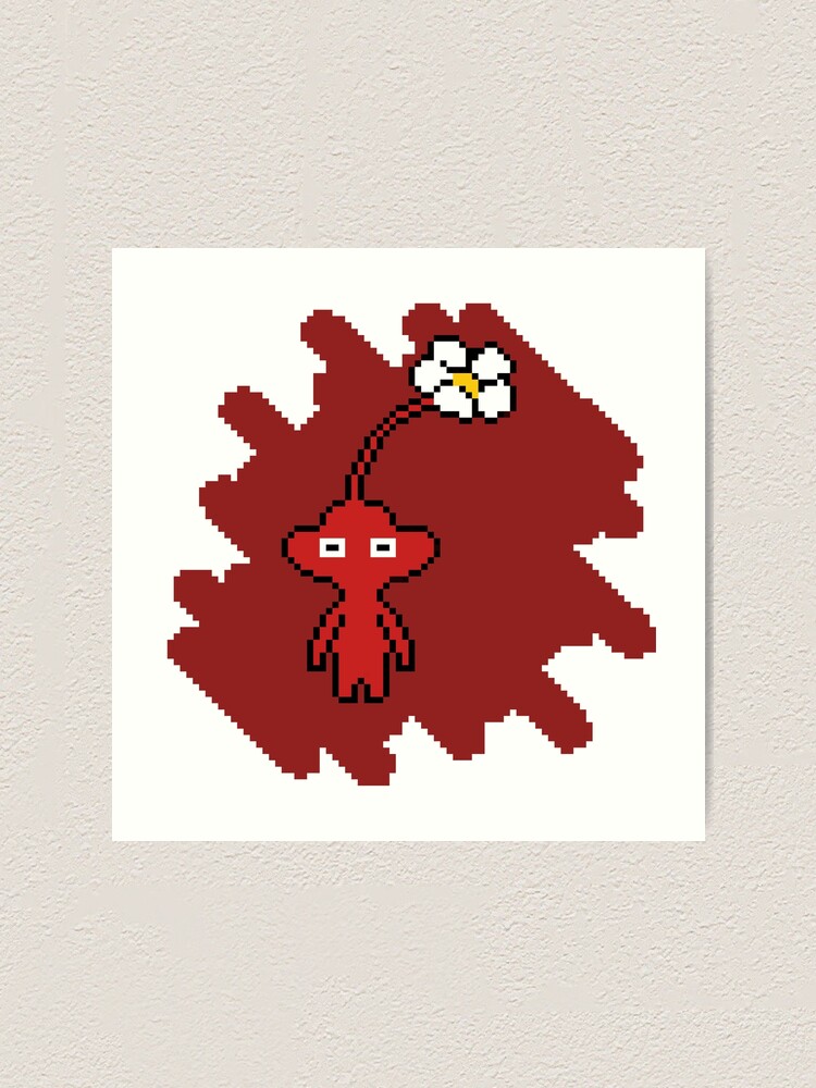 "Pikmin "Red Scribble" Design (Pixel Art)" Art Print for Sale by ...