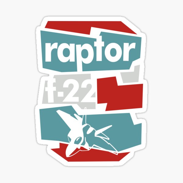 "Go Raptor" Sticker for Sale by rustyredbubble | Redbubble