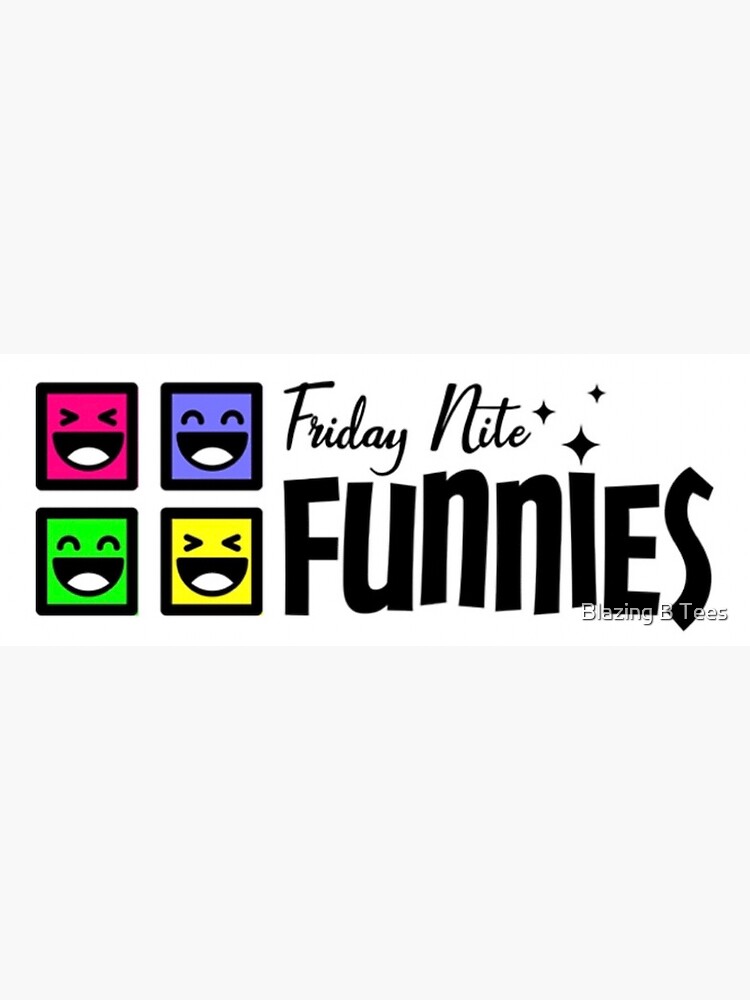 "Friday Nite Funnies Logo" Sticker for Sale by Fridaynite | Redbubble