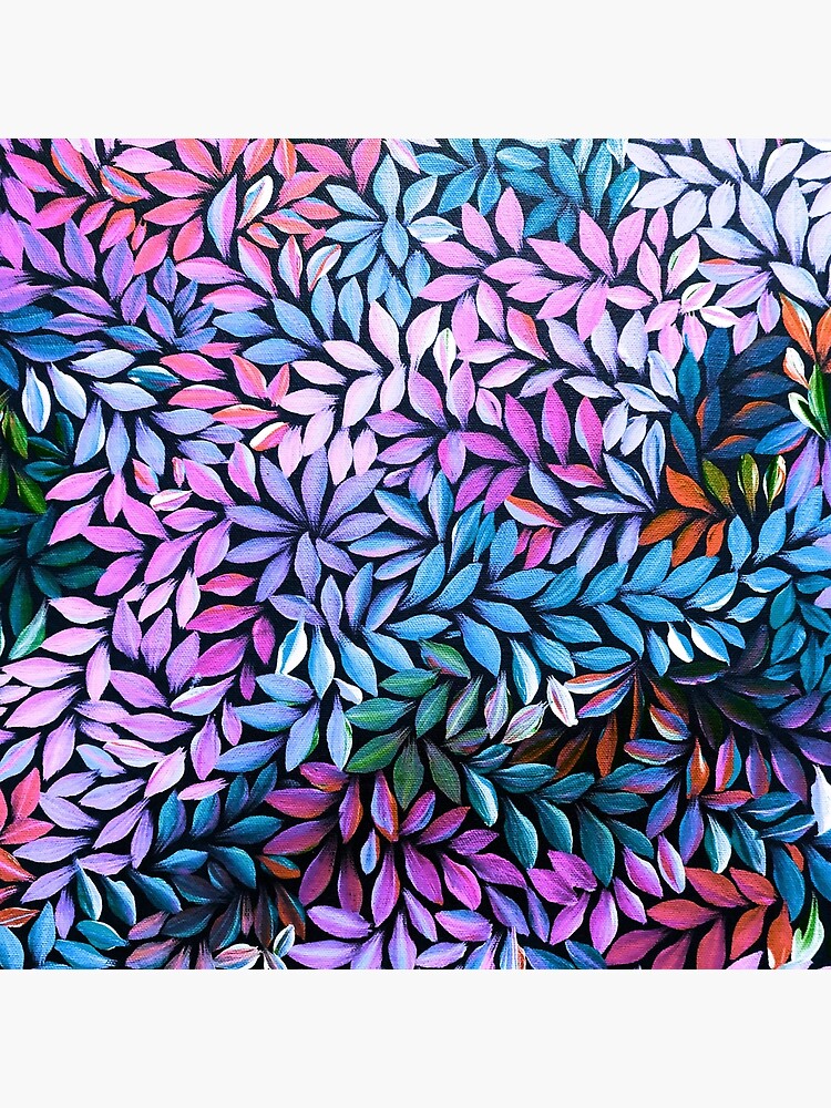 "Australian Aboriginal Art Pink and Blue, Australian Indigenous Art ...