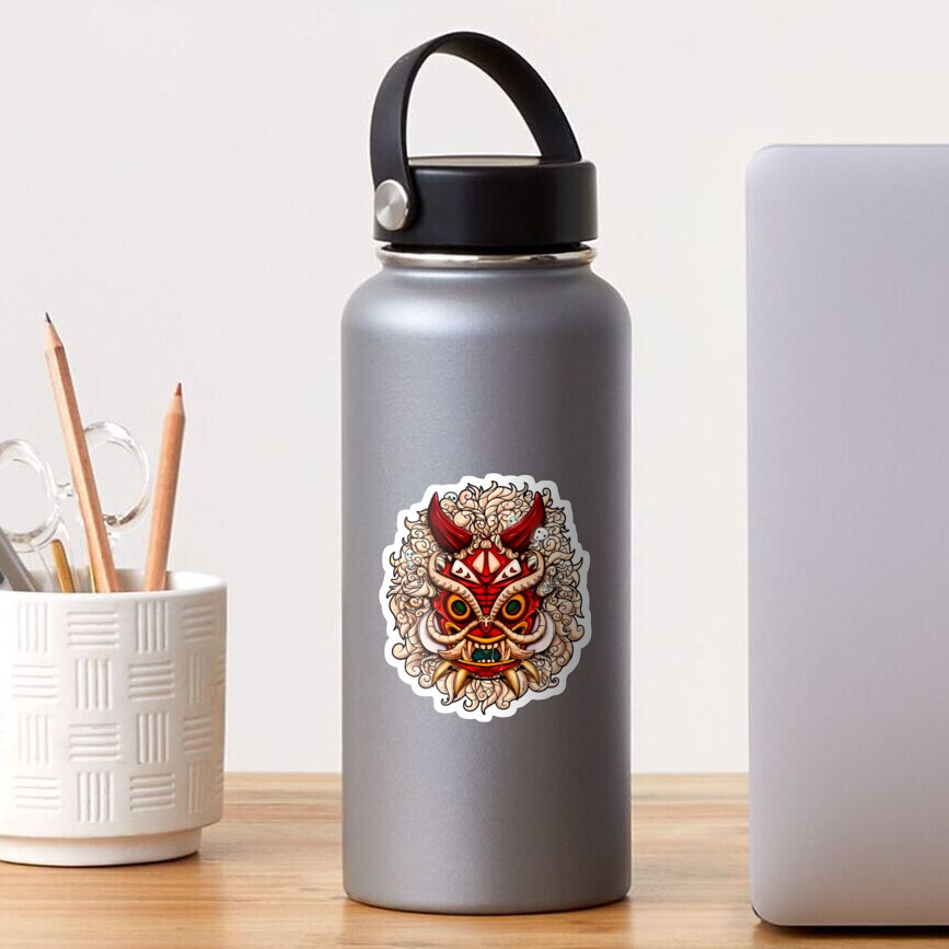 "Oni mask" Sticker by laveleta | Redbubble