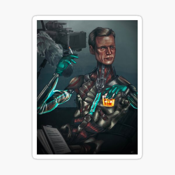 "Chris Hansen Cyborg" Sticker for Sale by Kritsini | Redbubble