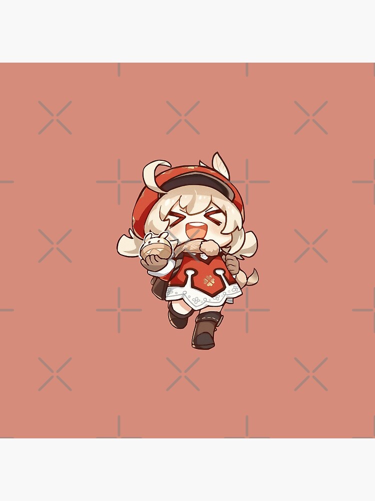 "Klee | Genshin Impact Sticker "Happy Bombing"" Throw Pillow for Sale ...