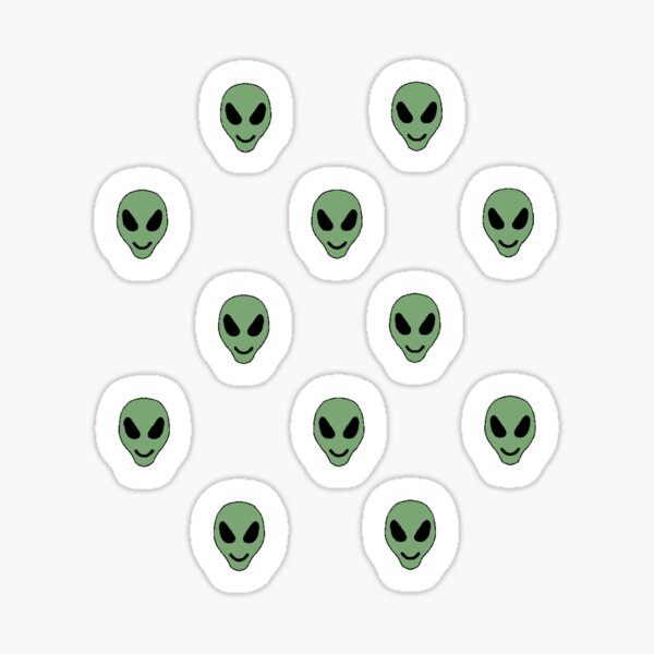 "Alien sticker pack" Sticker for Sale by samhn19 | Redbubble