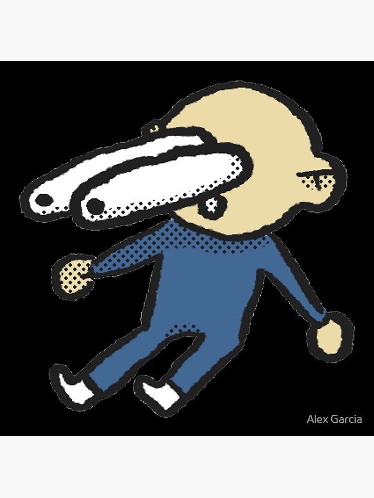 "Bahooga Eyes Pop Out of Head Man - Cursed Character" Photographic ...