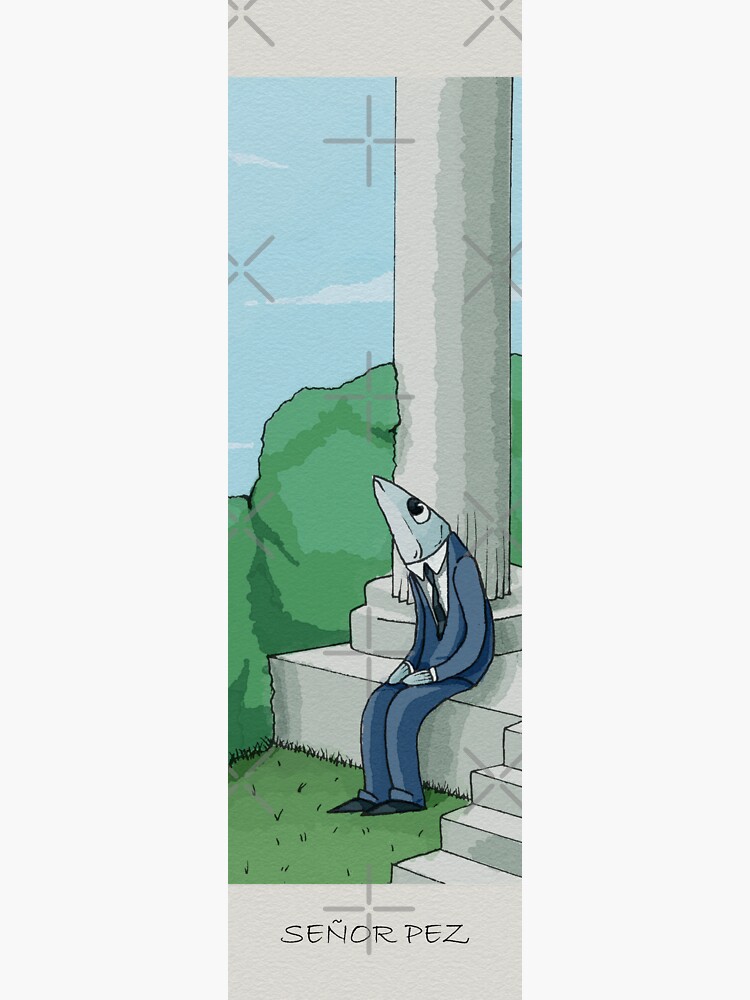 "Mr. Fish (separator)" Sticker for Sale by HalsMaze | Redbubble