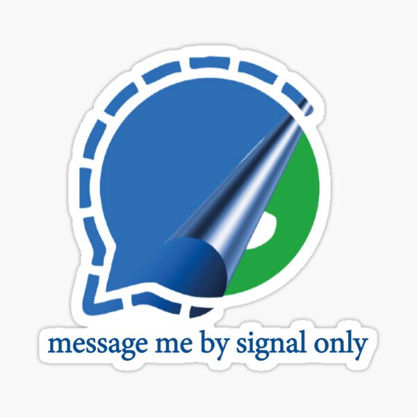 "use signal sticker" Sticker for Sale by VAN-DESIGN | Redbubble
