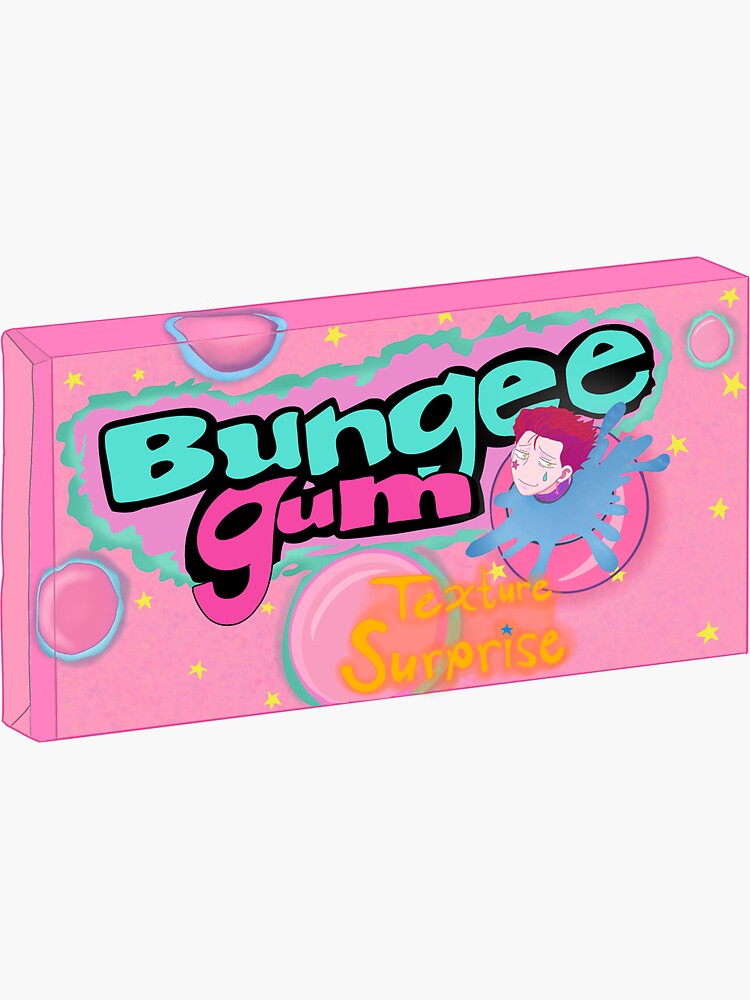 "bungee gum pack" Sticker for Sale by izziraine | Redbubble