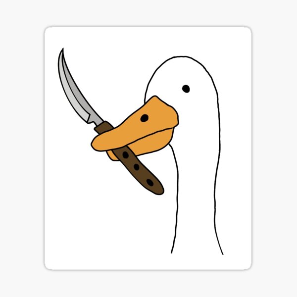 "goose meme" Sticker for Sale by jessleewku21 | Redbubble