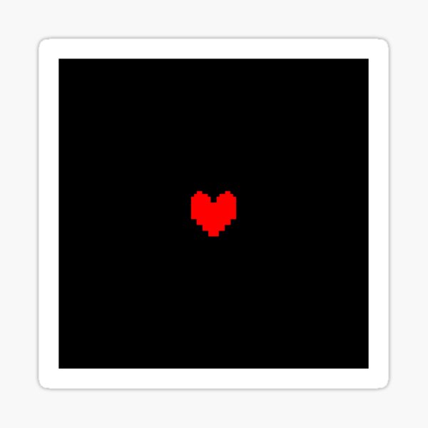 "Undertale Heart" Sticker by tiantanman | Redbubble