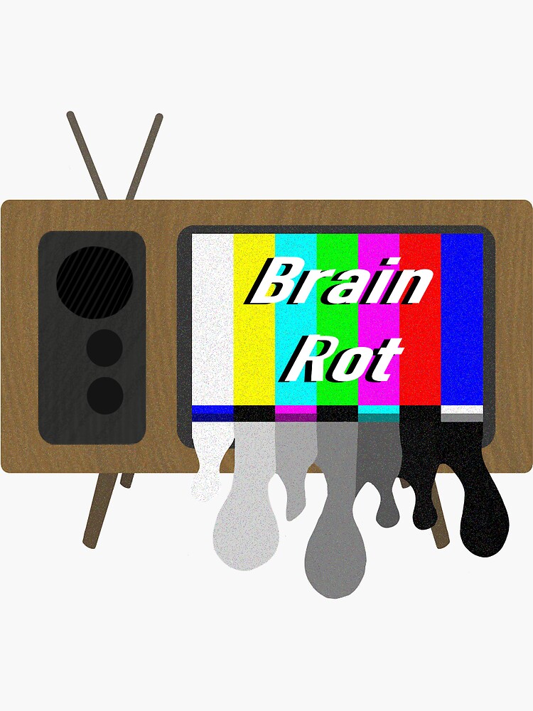 "Brain Rot" Sticker for Sale by mallowquartz | Redbubble