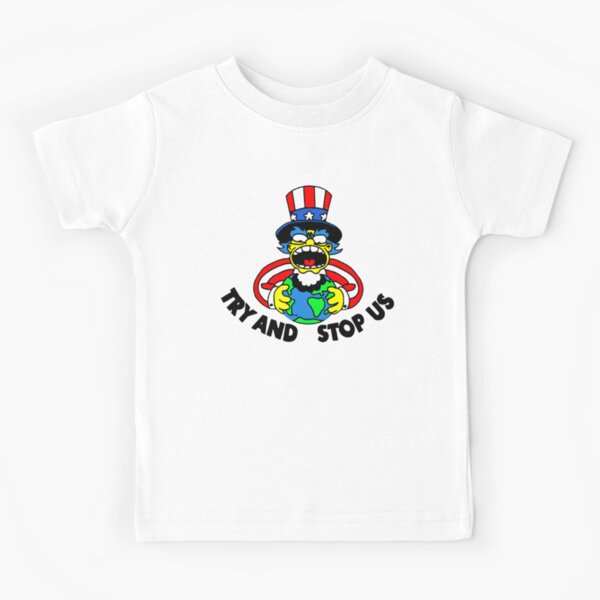 "Try and Stop Us T-Shirt - Funny American Cartoon Uncle Sam" Kids T ...
