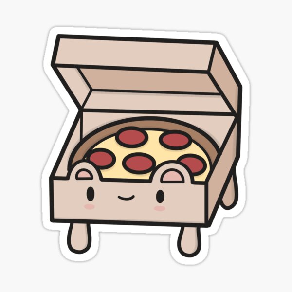 "Bear pizza box" Sticker for Sale by cwgdesign | Redbubble