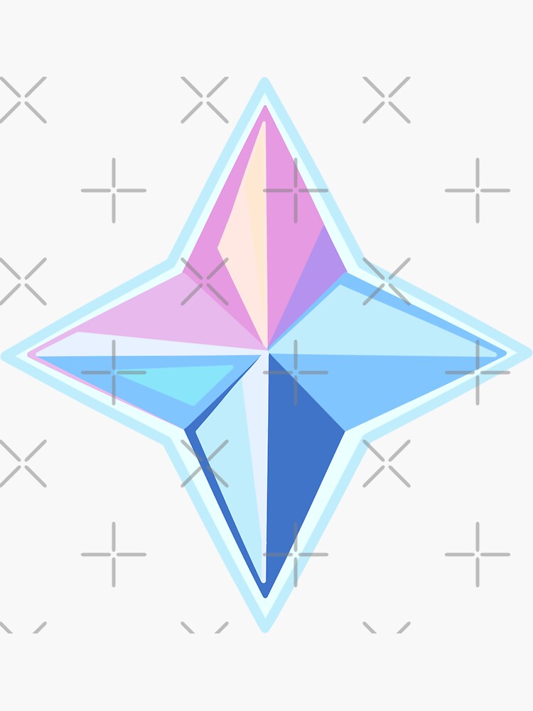 "Primogem - Genshin Impact" Sticker von heppihippo-134 | Redbubble