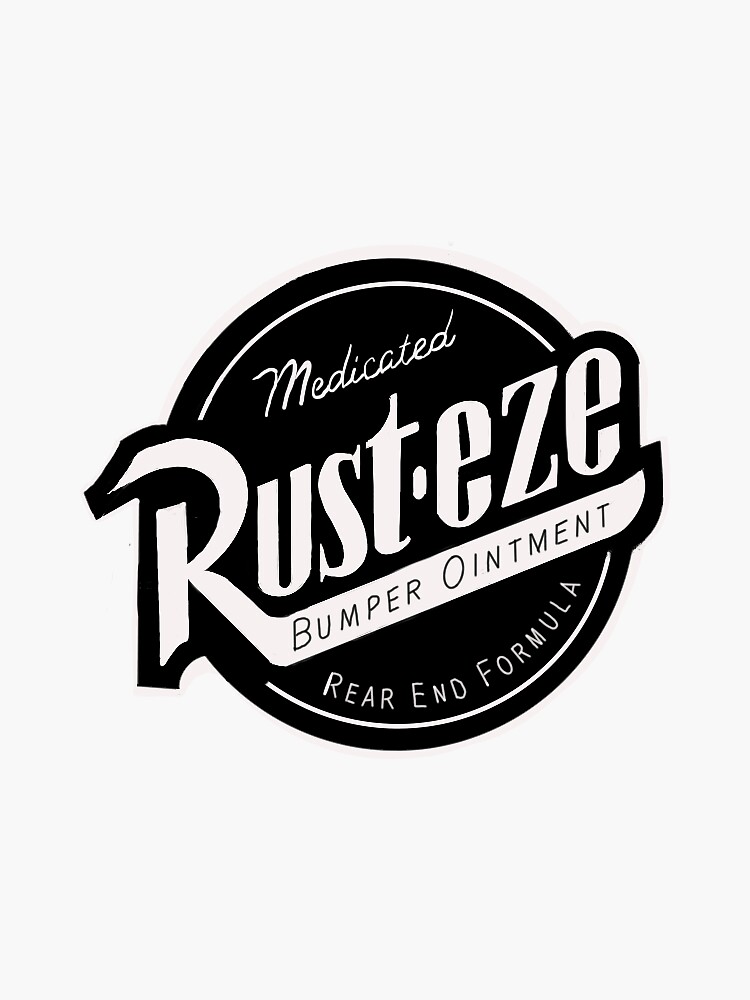 "Rust eze black and white modern " Sticker for Sale by AlysonJoy ...