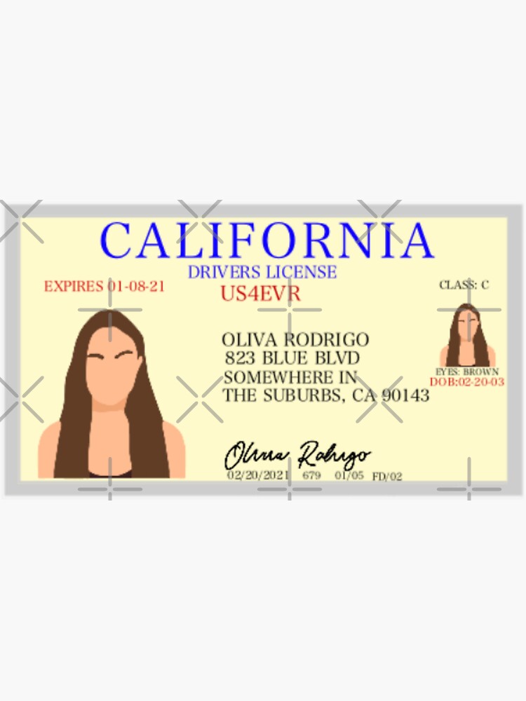 "Drivers License" Sticker for Sale by Himdesigns | Redbubble