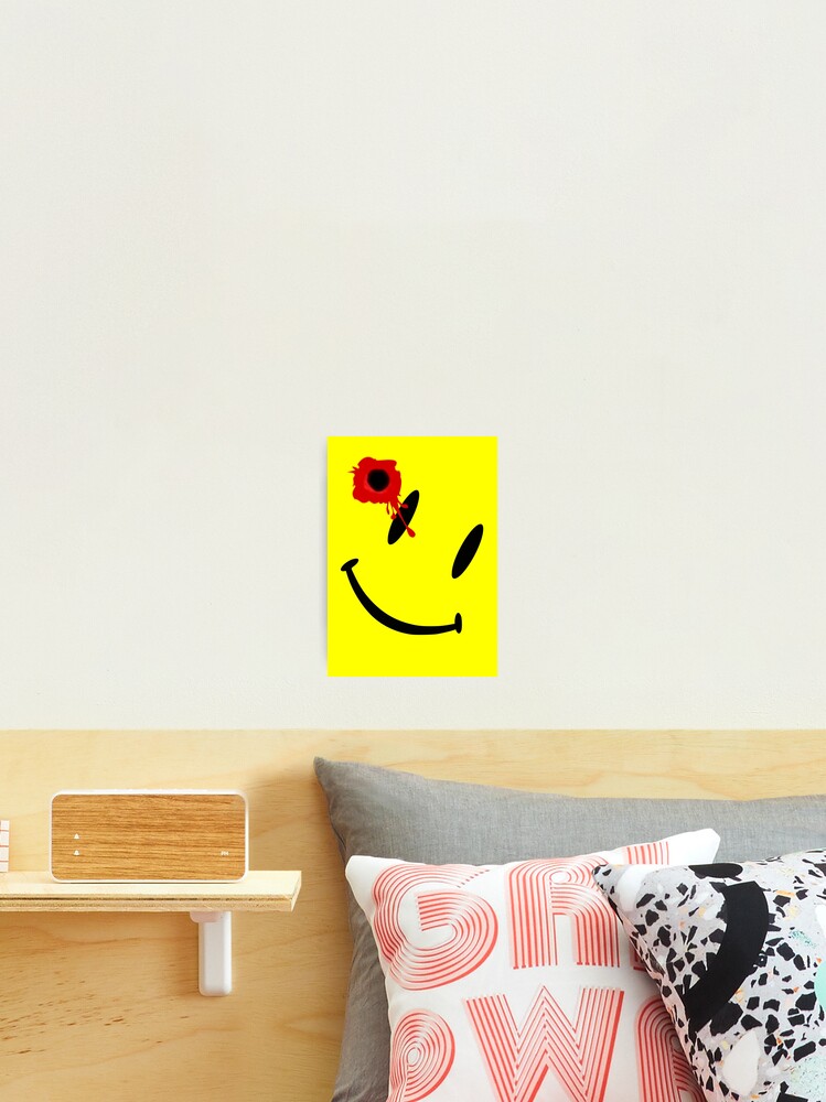"SHOT IN SMILEY FACE, BULLET HOLE" Photographic Print by Francesc ...
