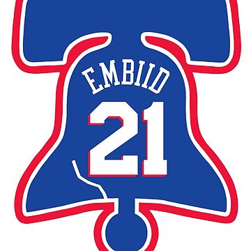 "Joel Embiid Bell Logo" Sticker for Sale by madeindelco | Redbubble