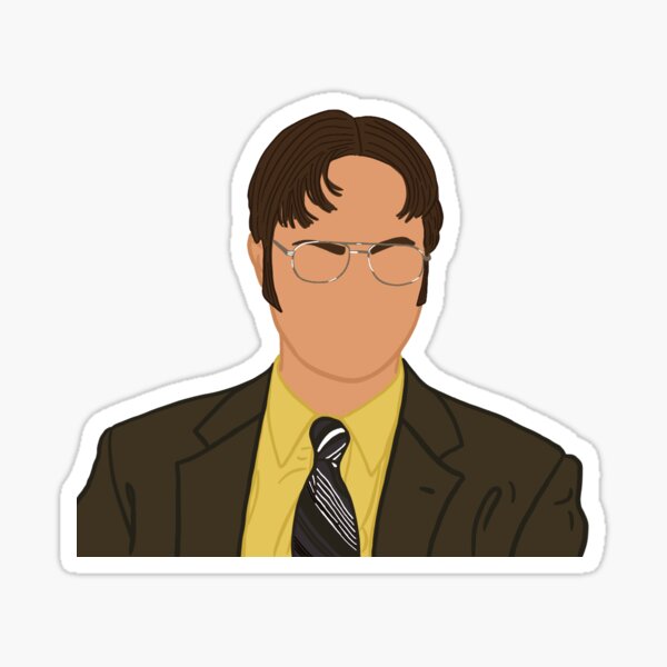 "Dwight K Schrute" Sticker for Sale by 19holmesd | Redbubble