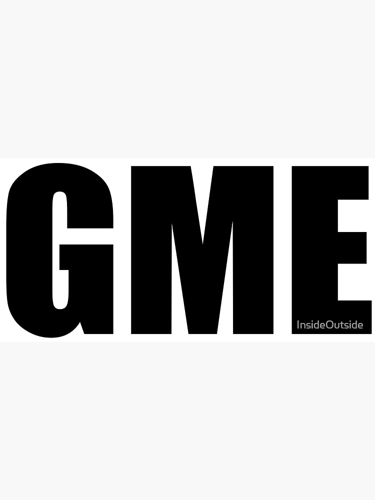 "GME" Sticker for Sale by InsideOutside | Redbubble