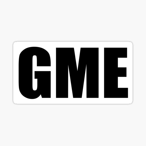 "GME" Sticker for Sale by InsideOutside | Redbubble