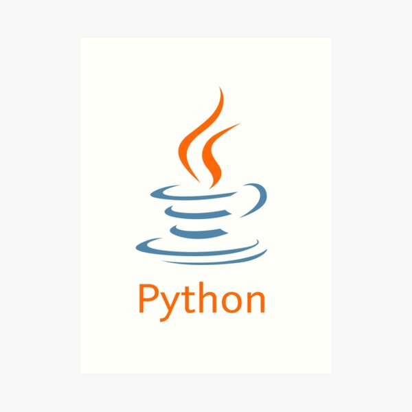 "Python vs Java Combine Logo - Funny Programming Jokes" Art Print by ...